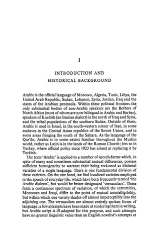 The arabic language today | PDF
