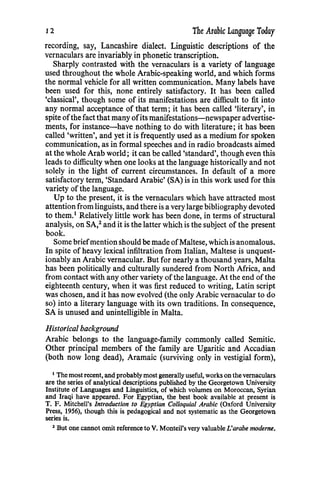 The arabic language today | PDF