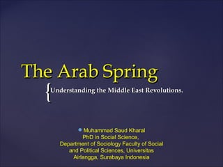The arab spring | PPT