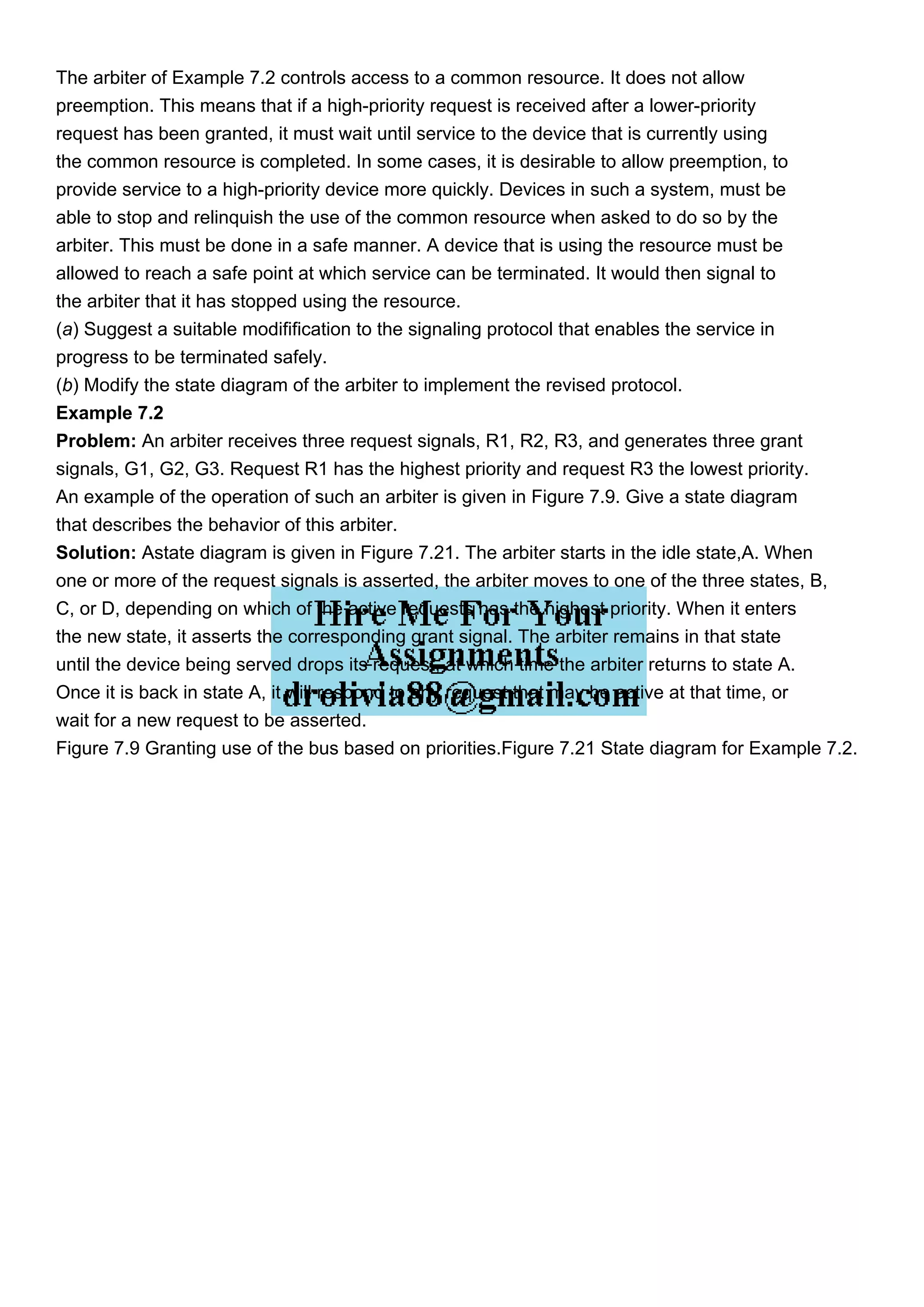 The arbiter of Example 72 controls access to a common resou.pdf