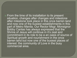 The archdiocesan shrine of jesus the way the truth and the life | PPTX