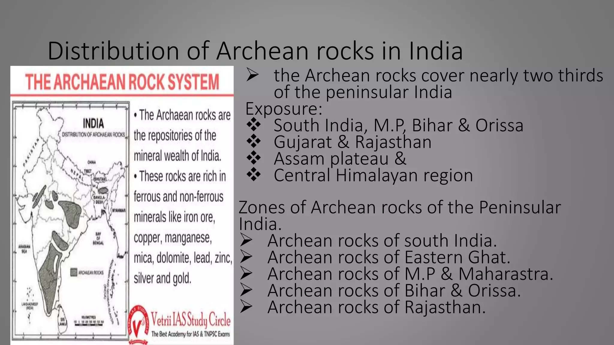 The archean system in india | PPTX