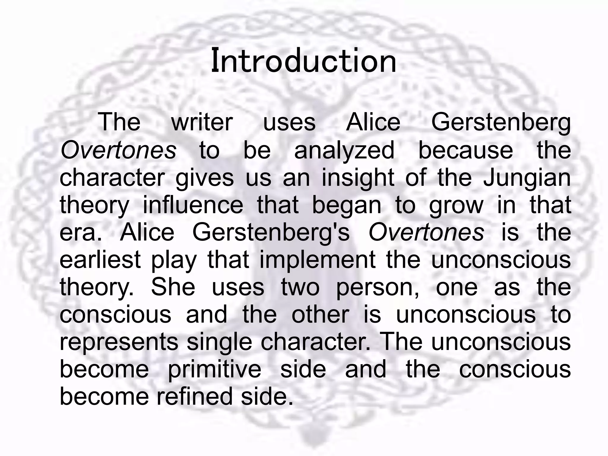 The archetypes of characters in alice gerstenberg | PPTX