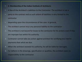 The architects act, 1972 | PPTX
