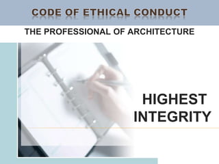 The architects code | PPT