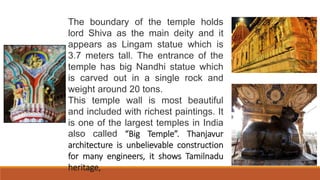 The architectural excellence of tanjore. | PPTX