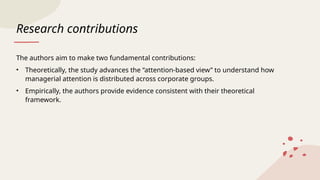 The architecture of attention Group structure and subsidiary autonomy.pptx