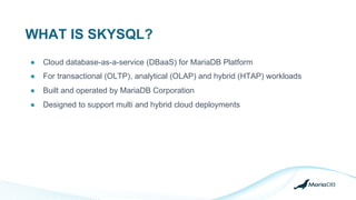 The architecture of SkySQL | PDF