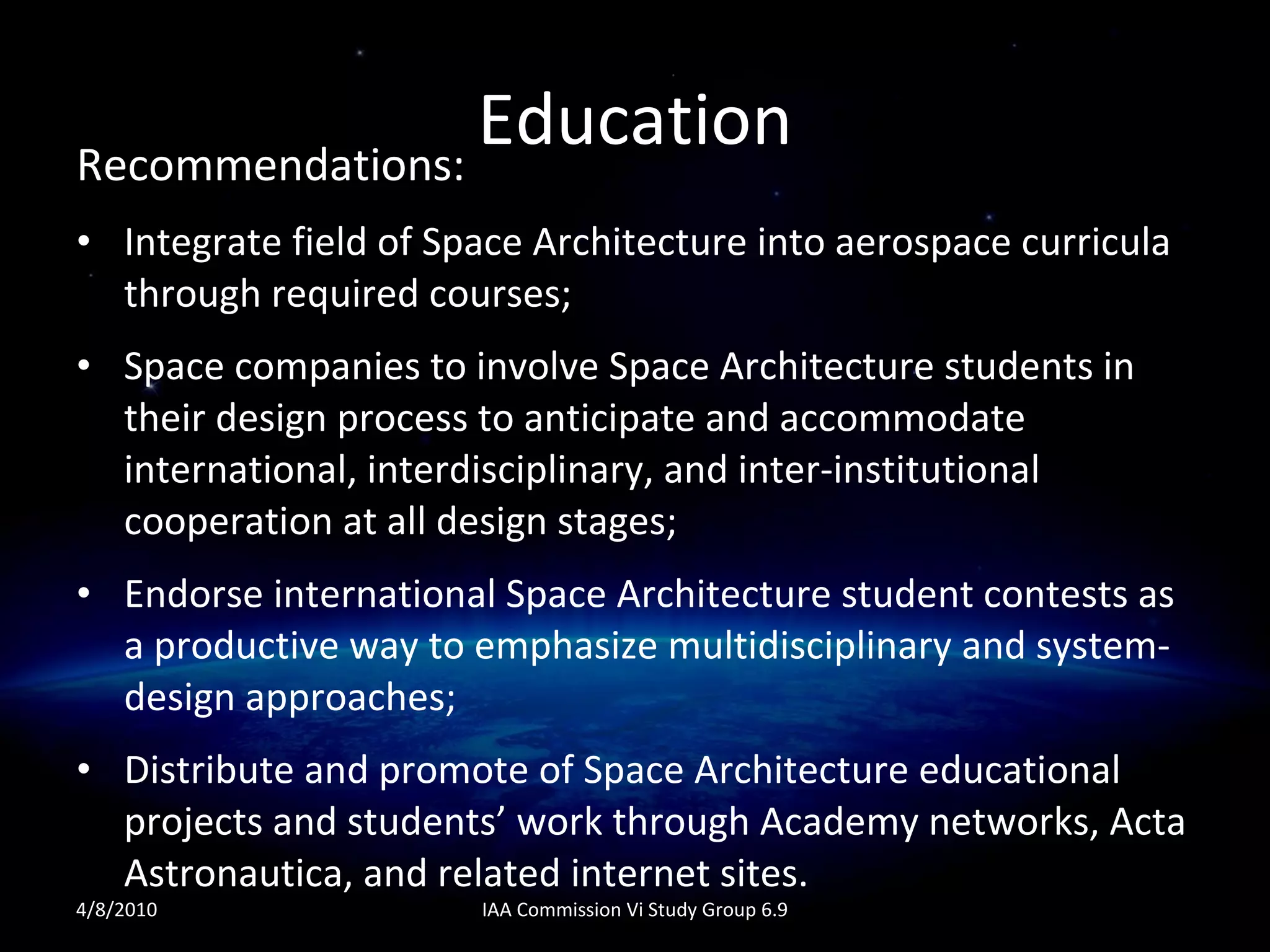 The Architecture Of Space | PPS | Science