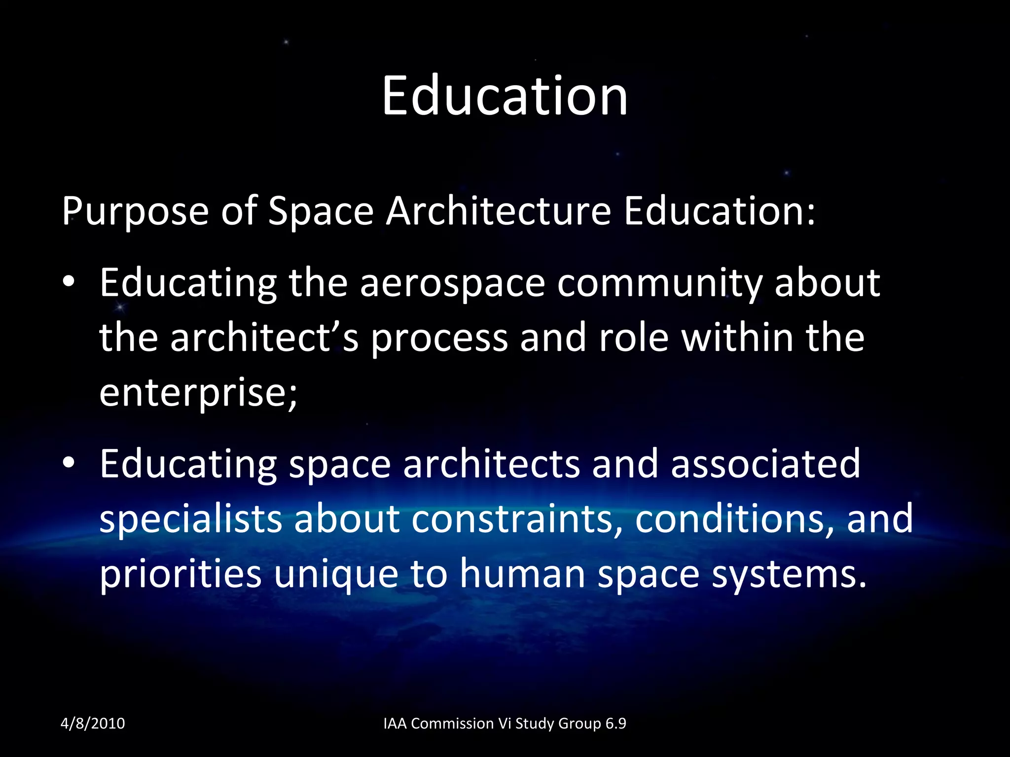 The Architecture Of Space | PPS | Science