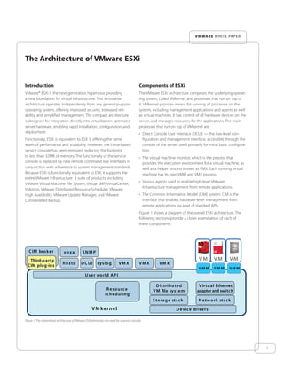 The Architecture Of V Mware Es Xi | PDF