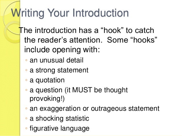 How To Write The Hook Of An Essay How To Write The Hook Of An Essay