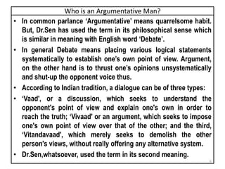 The argumentative indian | PPTX