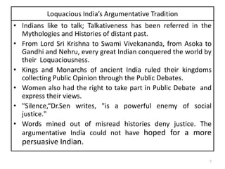 The argumentative indian | PPTX