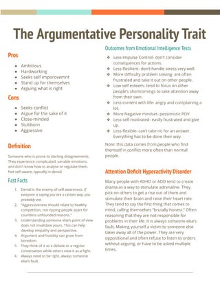 The argumentative personality trait | PDF
