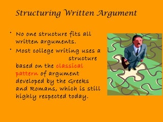 The argument paragraph 091 | PPT