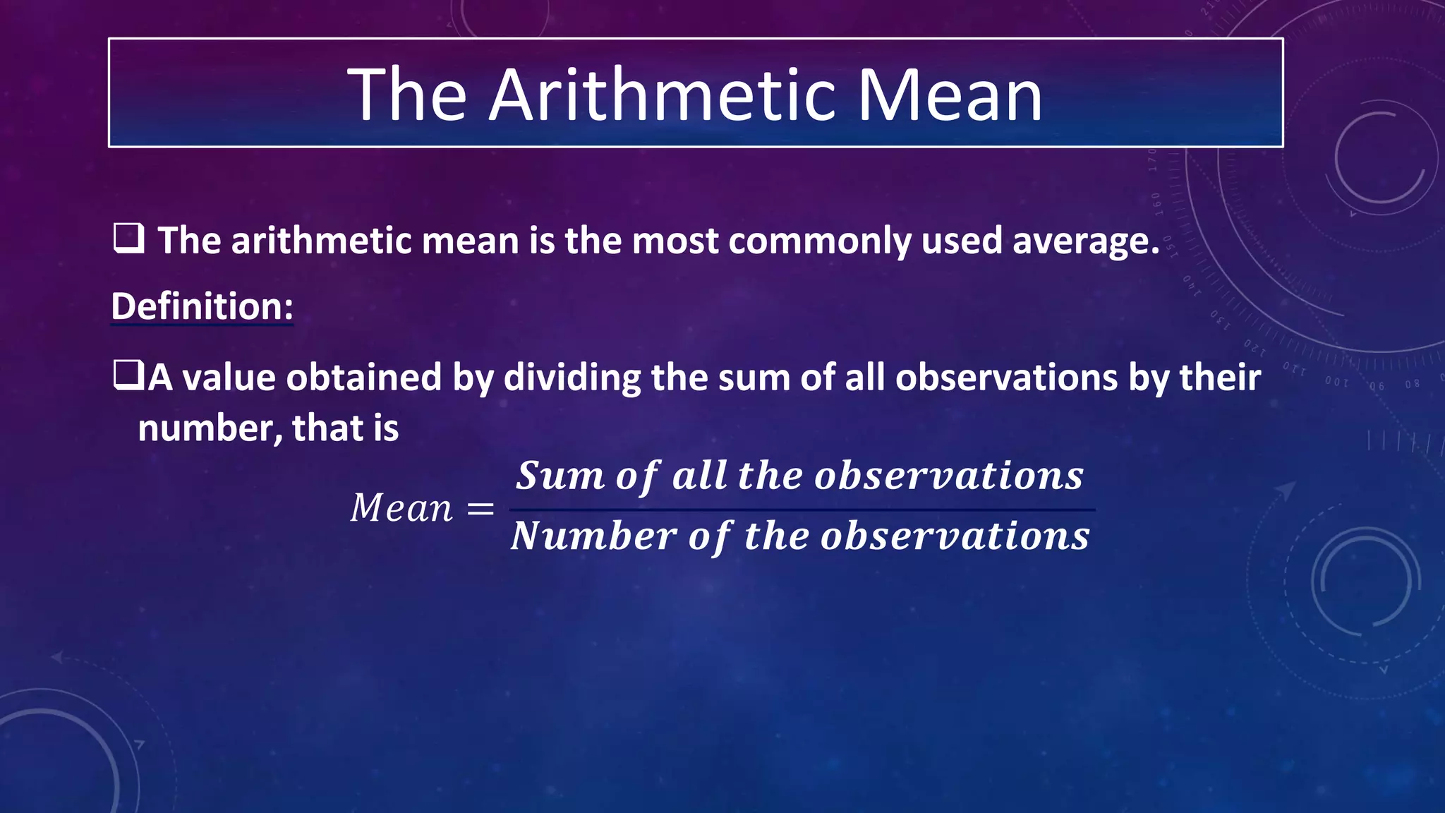 The Arithmetic Mean.pptx