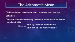 The Arithmetic Mean.pptx