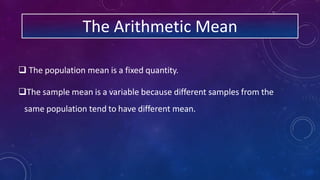 The Arithmetic Mean.pptx
