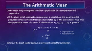 The Arithmetic Mean.pptx