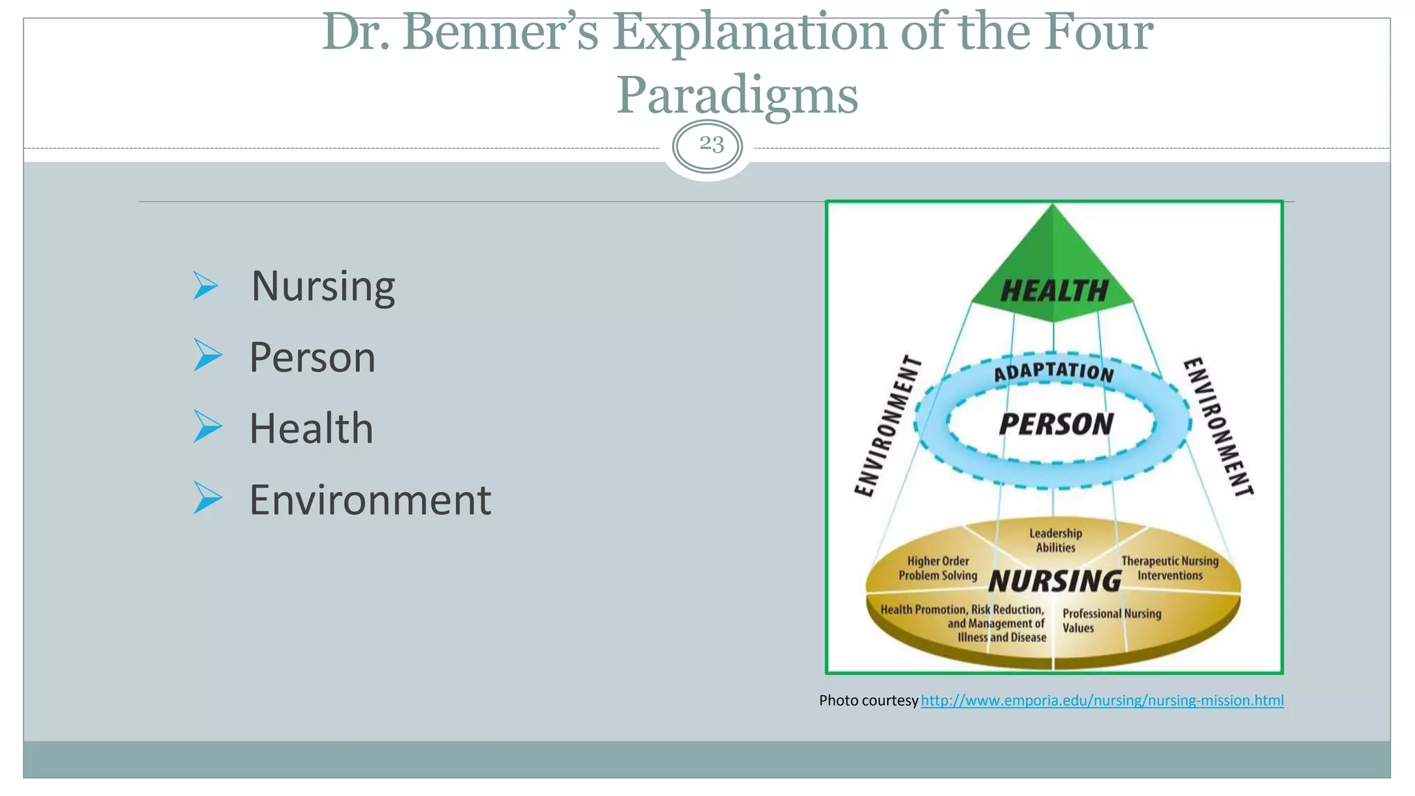 .Dr. Patricia Benner novice to expert theory | PPTX