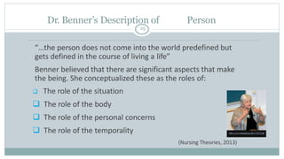 .Dr. Patricia Benner novice to expert theory | PPTX