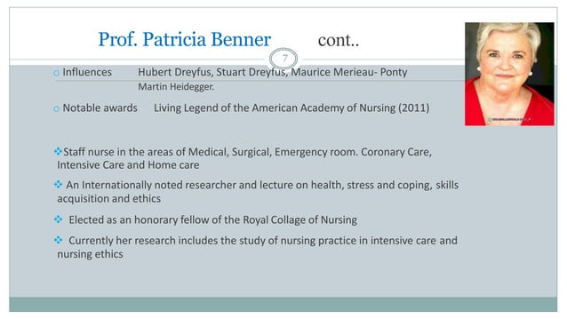 .Dr. Patricia Benner novice to expert theory | PPTX