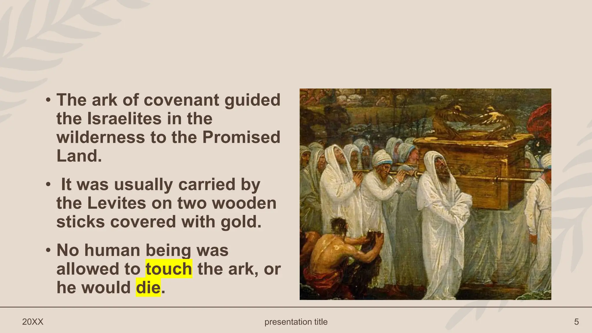 The Ark Of Covenant for elementary level .pptx