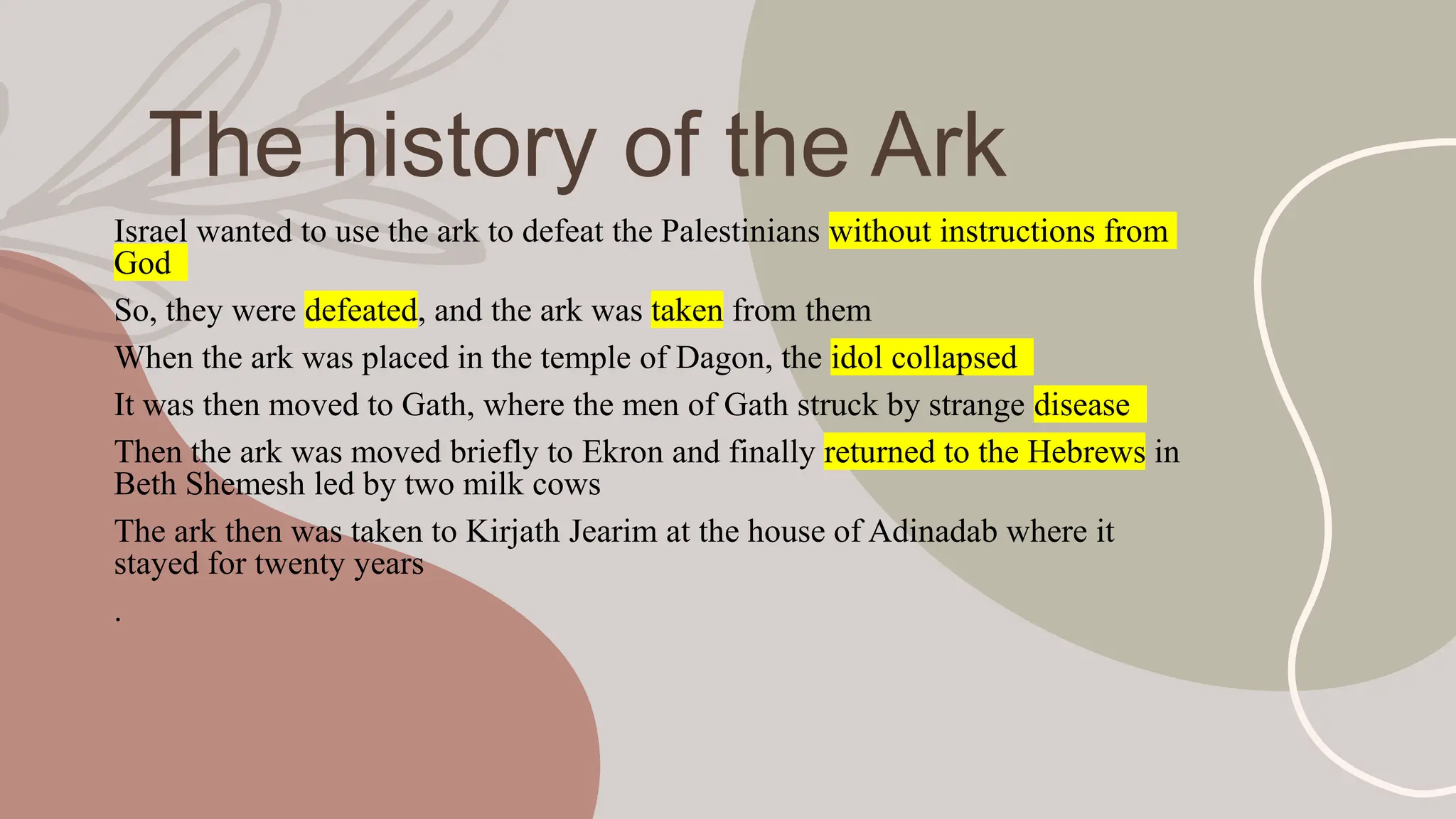 The Ark Of Covenant for elementary level .pptx