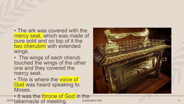 The Ark Of Covenant for elementary level .pptx