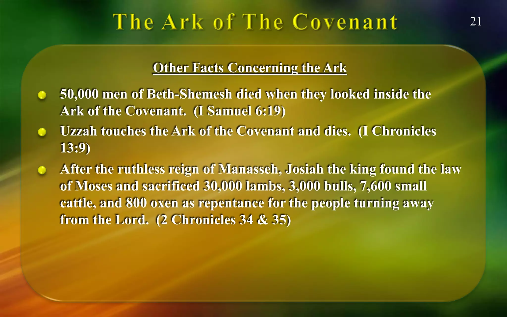 The ark of the covenant | PDF
