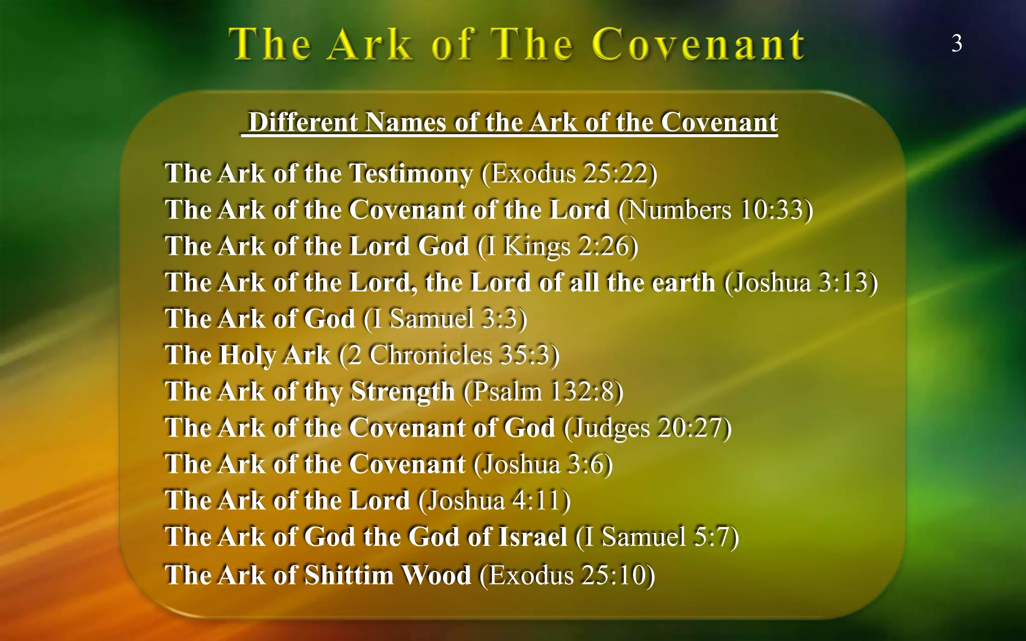 The ark of the covenant | PDF