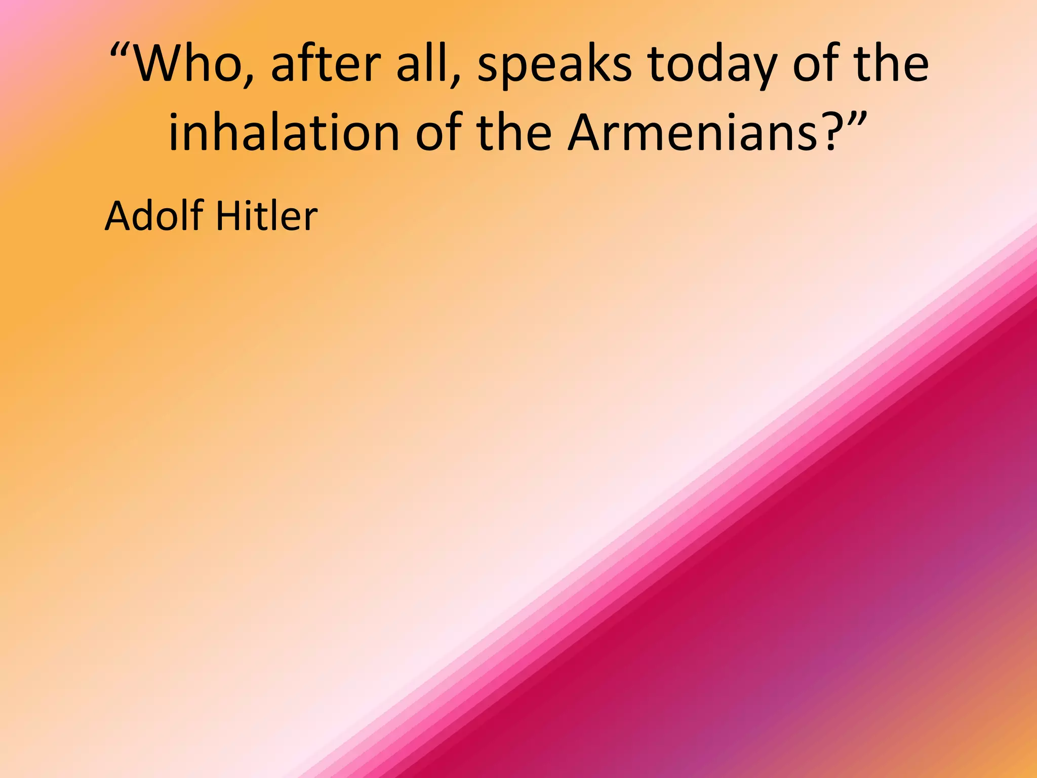 The Armenian Genocide | PPTX