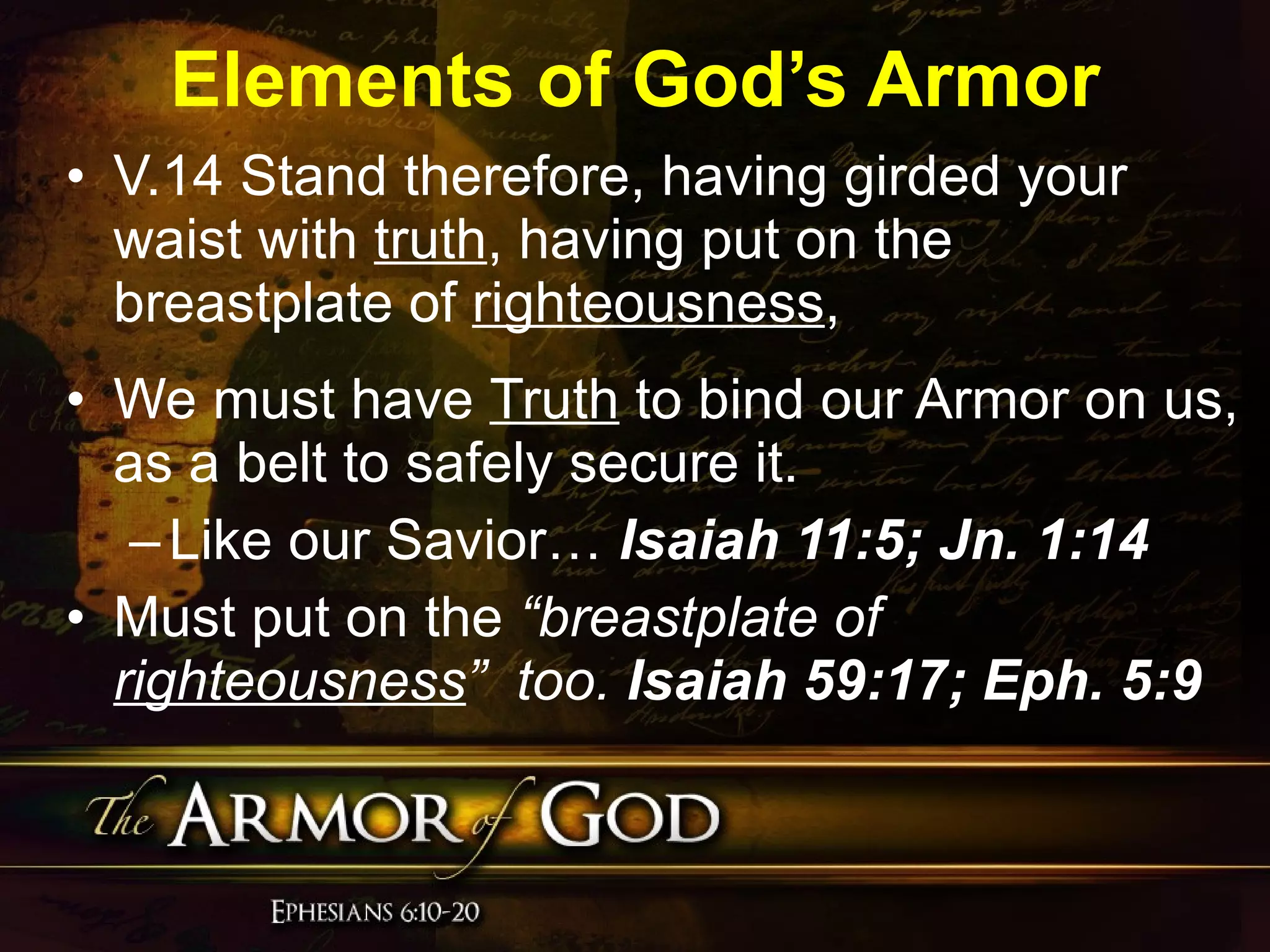 The Armor Of God | PPT