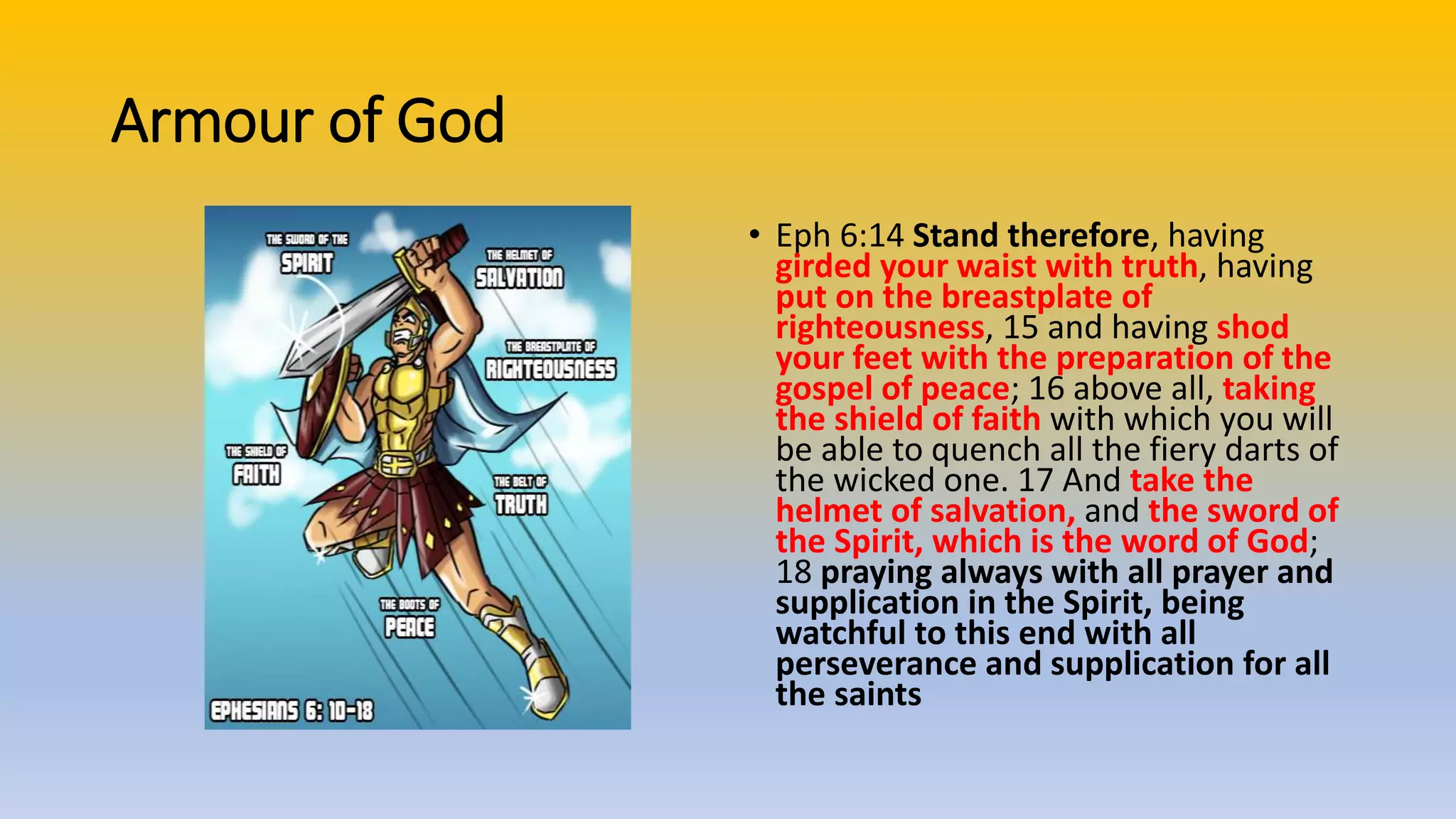 THE ARMOUR OF GOD by Goh Kng Yan | PPTX