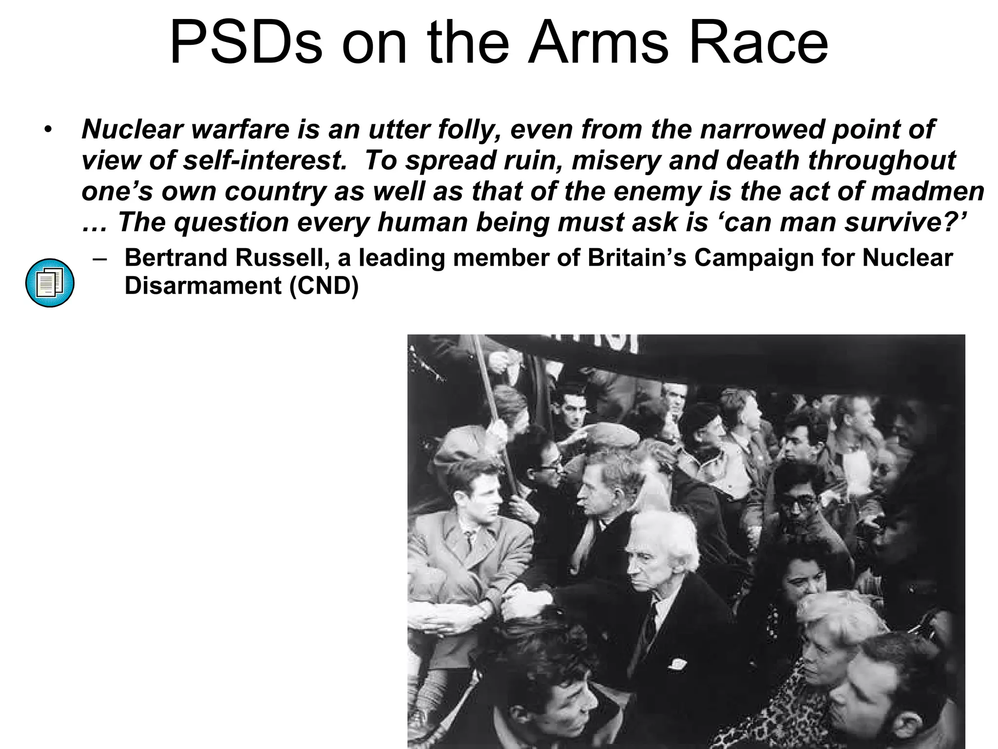 The arms race web | PPT