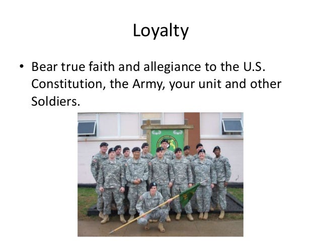 The army values storyboard