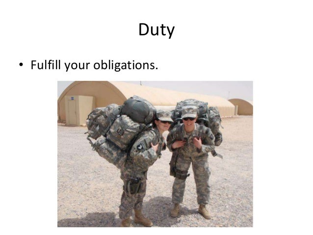 The army values storyboard