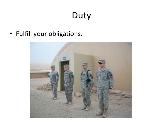 The army values storyboard