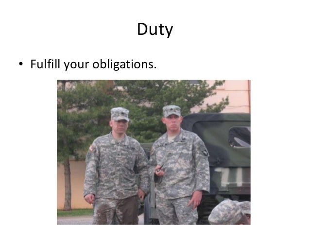 The army values storyboard