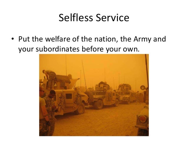 The army values storyboard