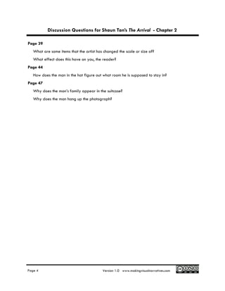 The Arrival Discussion Questions - Chapter 2 | PDF