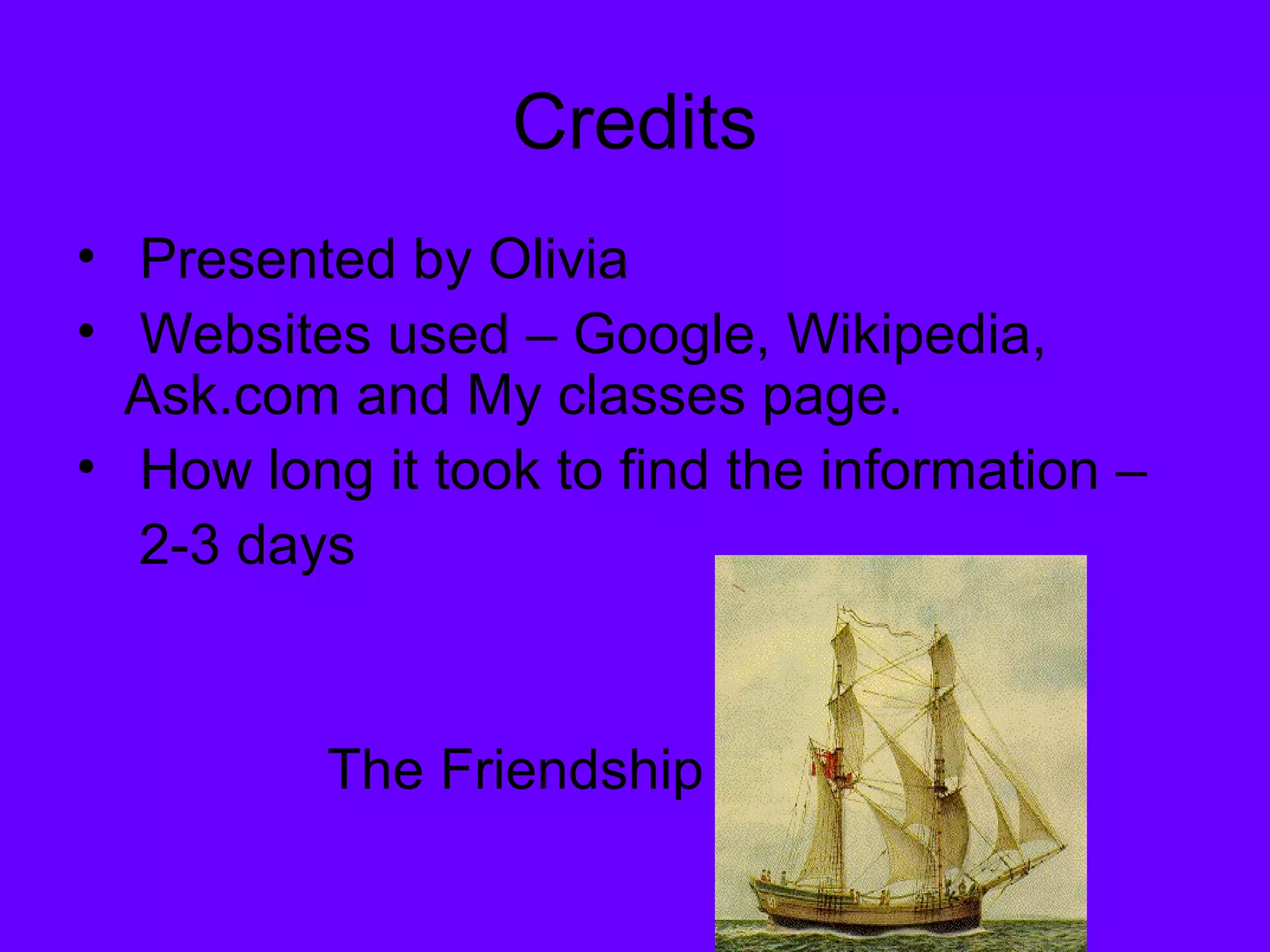 The Arrival of the First Fleet by Olivia | PPT