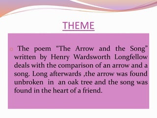 The arrow and the song (ppt) | PPTX