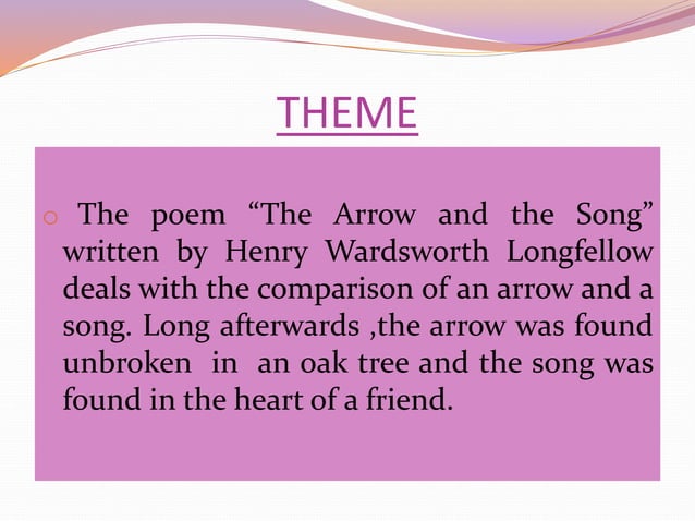 The arrow and the song (ppt) | PPT