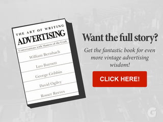 The Art of Writing Advertising (Vintage Wisdom from Legendary Mad Men ...