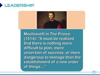 The art and science of leadership-Part One | PPT