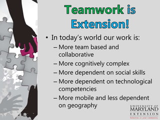 The Art and Science of Teamwork in Extension | PPTX