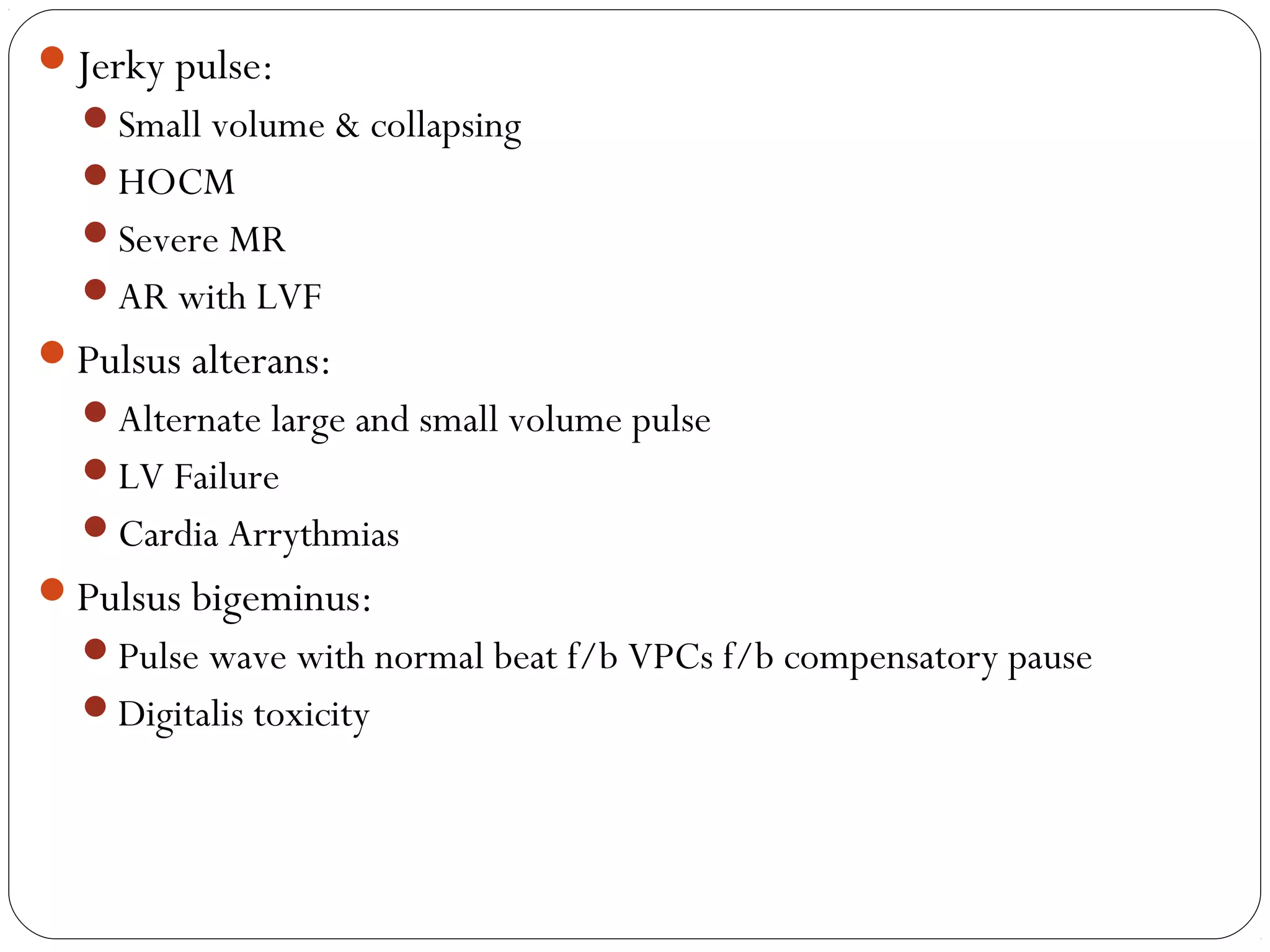 The arterial pulse | PPT
