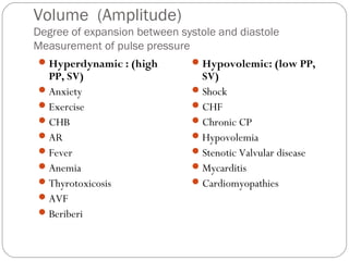 The arterial pulse | PPT